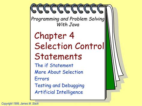 ppt chapter 4 selection control statements powerpoint presentation
