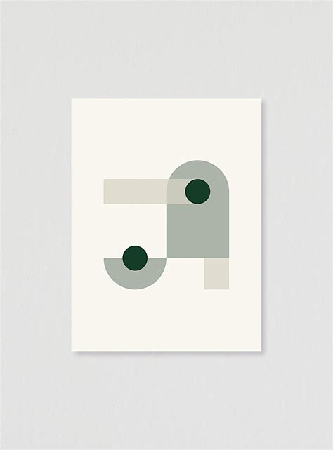 Green Geometric Art Print See Available Sizes The Basic Simons