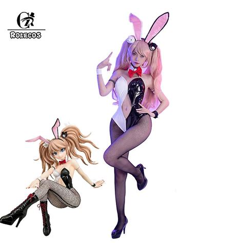 Enoshima Junko Bunny Girl Kostüm Danganronpa Cosplay Sexy Frauen