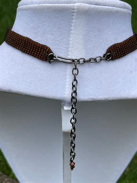 Native American Style Choker And Earrings Set Beaded Choker Etsy