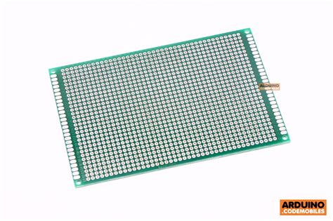 แผ่นปริ๊นอเนกประสงค์ Pcb 2 หน้า สีเขียว คุณภาพดี Prototype Pcb Board 8x12 Cm Iot By