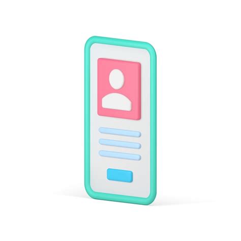 Premium Vector Mobile App User Profile Identification Homepage Authorization Username Login D