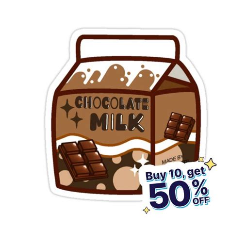 Chocolate Milk Sticker Sticker For Sale By Magunedi In 2024