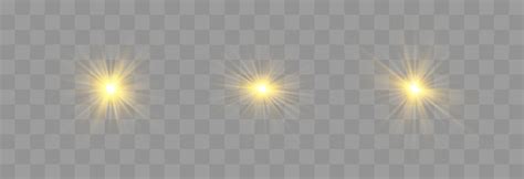 글로우 조명 효과 밝은 태양 벡터 투명 햇빛 특수 플래시 조명 효과 태양 또는 스포트라이트 빔 밝은 플래시 투명한 배경에 격리된 장식 요소 0명에 대한 스톡 벡터 아트 및