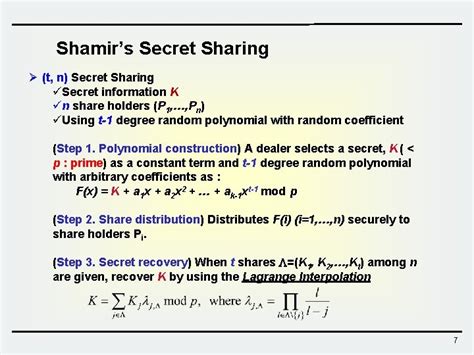 Lect 19 Secret Sharing And Threshold Cryptography 1