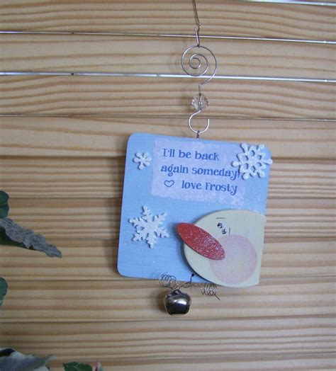 Snowman Ill Be Back Again Someday Etsy