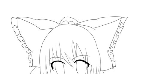 線画 博麗霊夢 線画 あくありすのイラスト Pixiv