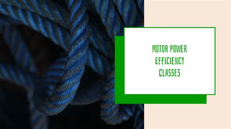 Motor Power Efficiency Classes
