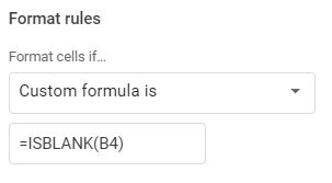 Highlight Blank Cells Conditional Formatting Excel Google Sheets