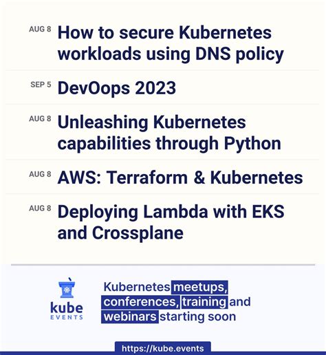kube events on linkedin 📅 kubernetes events starting in the next 24