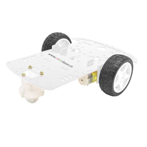 Coloured 2wd Smart Robotic Car Two Wheel Drive Kit With Acrylic Chas