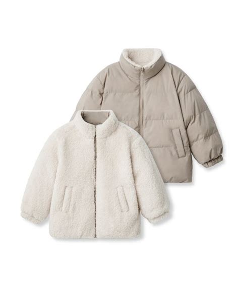 데일리 푸퍼 리버서블 플리스 숏 패딩 재킷 더스티 베이지크림 최저가 검색 최저가 79900원 할인 알림