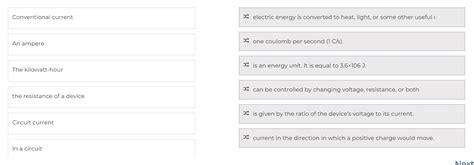 [12 Grade Physics] Matching The Word With Its Definition R Homeworkhelp