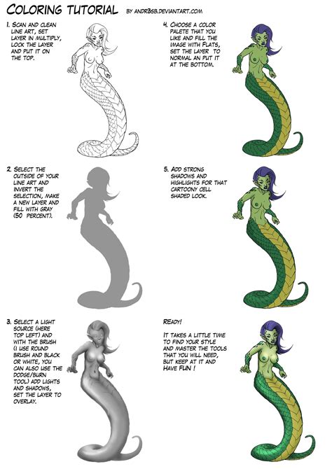 Coloring Tutorial By No0n3 Hentai Foundry