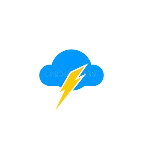Cloud Lightning Icon Vector Stock Illustration Illustration Of Lightning Blue 152839576