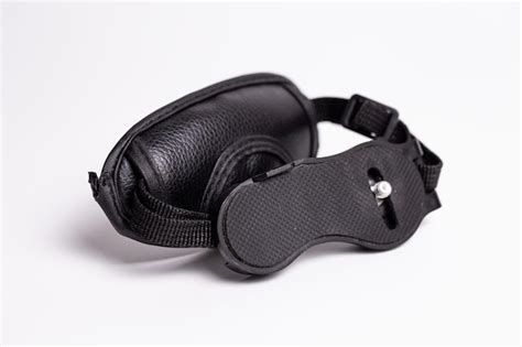 Premium Photo Black Camera Hand Strap Made Of Genuine Leather With A Metal Carabiner For