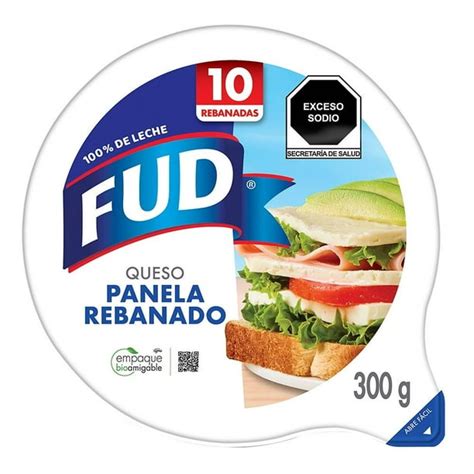 Queso Panela Fud 43 10 Rebanadas Cuadradas 300 G Walmart