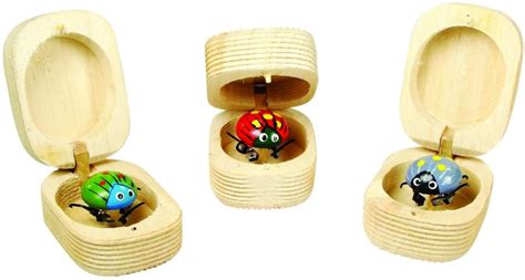 6 Wooden Jitterbugs Fun Party Bag Fillers Cazaar