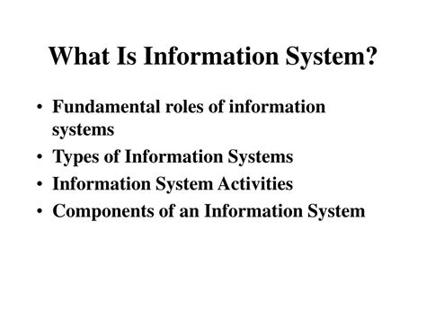 PPT Introduction To Information Systems PowerPoint Presentation Free Download ID 369400