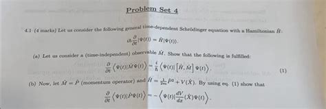 Solved Problem Set 4 4 1 4 Marks Let Us Consider The Chegg Com
