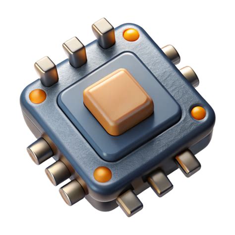 Extraordinary Vintage Embedded Sensor Array Closeup Isolated