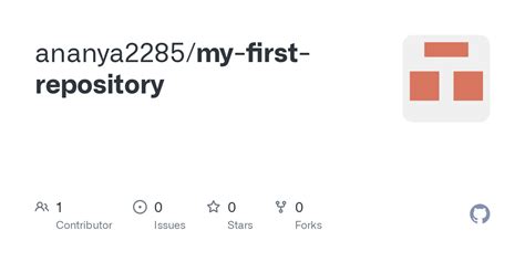Github Ananya My First Repository