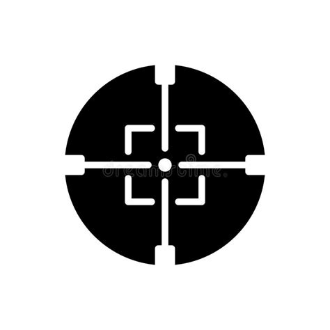 Sniper Crosshair Icon Stock Vector Illustration Isolated On White
