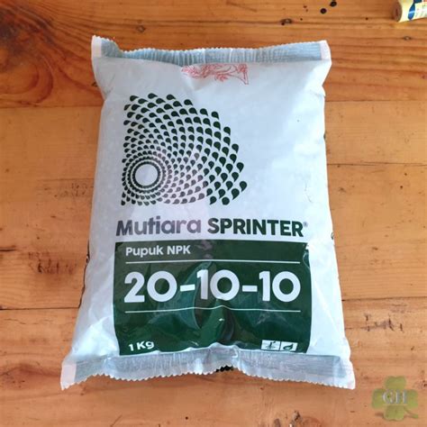 Jual Pupuk NPK Mutiara SPRINTER 20 10 10 Kemasan Asli Pabrik 1 Kg