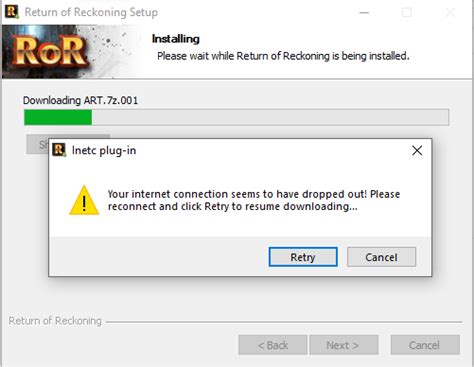 Installer Issue Any Recommendations R ReturnofReckoning