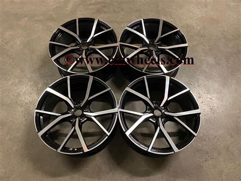 19 2021 VW Golf R Estoril Style Wheels Gloss Black Machined CMWheels