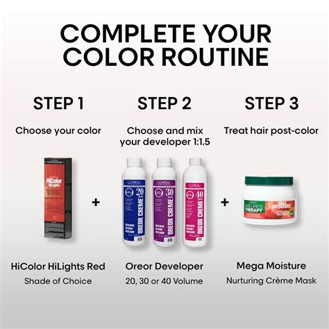 Red Loreal Hicolor Red Hilights Permanent Hair Color Sally Beauty