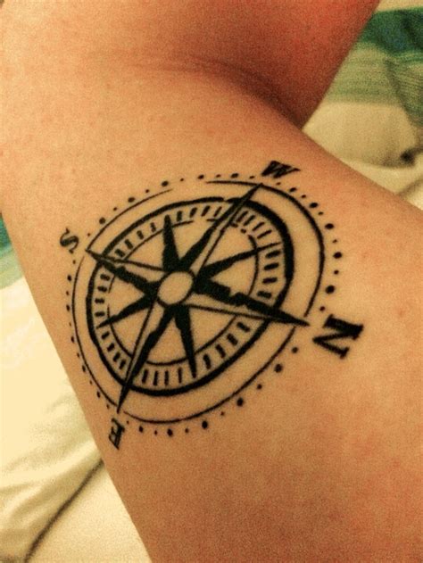 Compass Upper Arm Tattoo Sibling Tattoos Upper Arm Tattoos Tattoos