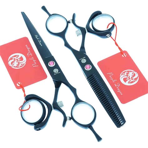 Purple Dragon 6 Inch Hair Thinning Cutting Professional Hairdressing