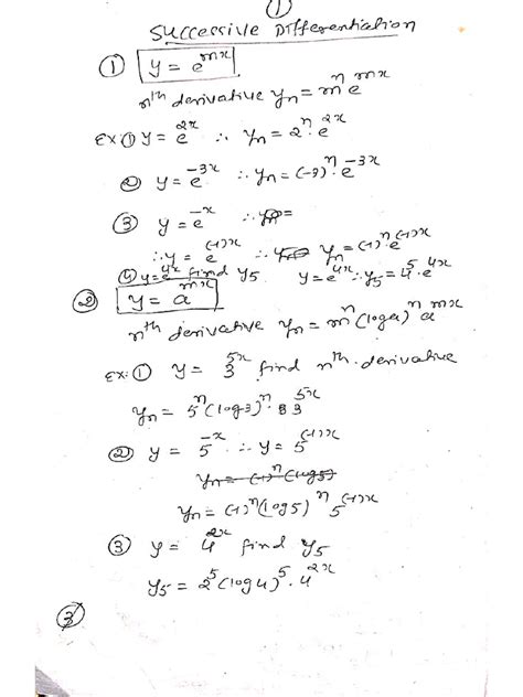 Successive Differentiation Pdf