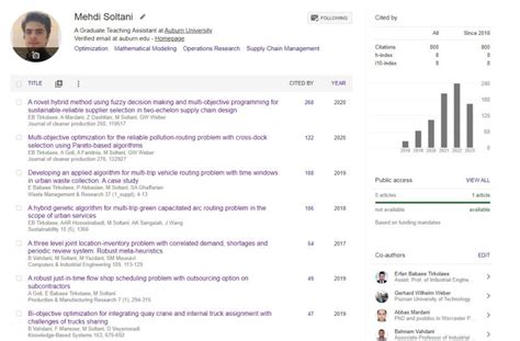 Mehdi Soltani On Linkedin I Have Hit 800 Citations With Only 8
