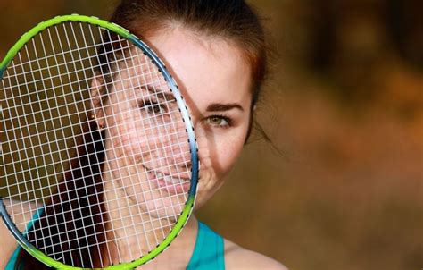 Download Wallpaper Look Model Racket Stefany Sonri Section Girls In