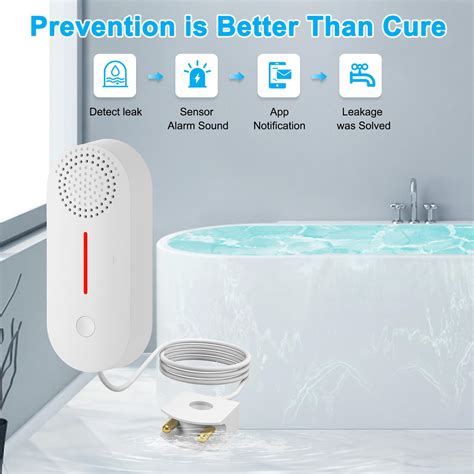DAYTECH In Water Leak Detector And Water Level Sensor WiFi Alarm System With DB Alert