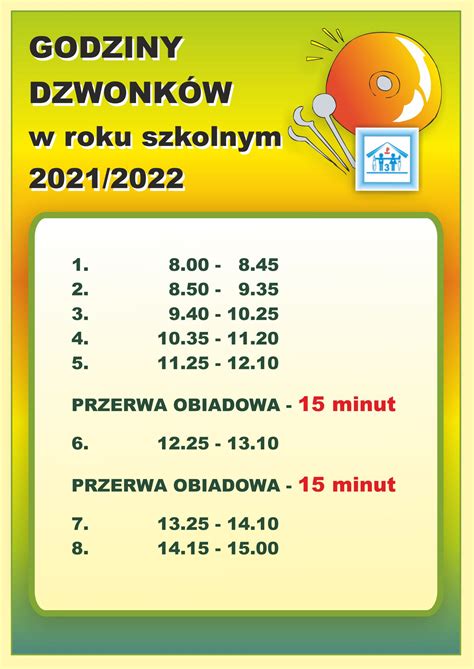 Godziny Dzwonków Lekcyjnych Szkoła Podstawowa Nr 3 W Dębicy