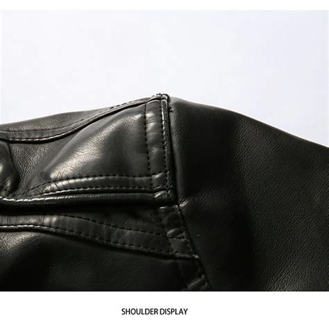 Mens Leather Jacket Motorcycle Jacket Outdoor Daily Wear Windproof