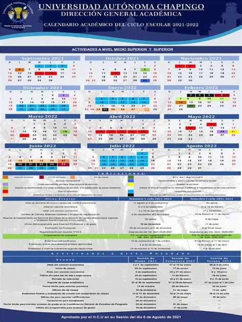 El Calendario Escolar De La Universidad Autónoma Chapingo 2025 Un