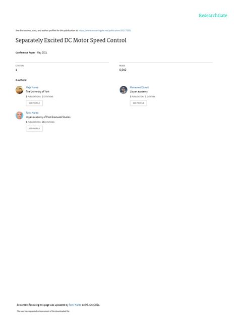 Separately Excited Dcmotor Speed Control Pdf Electric Motor Rectifier