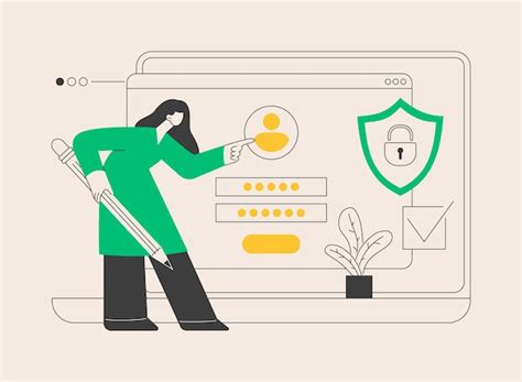 Premium Vector Sign In Page Abstract Concept Vector Illustration