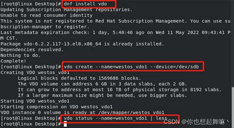Linux高级存储管理linux Vdo Csdn博客