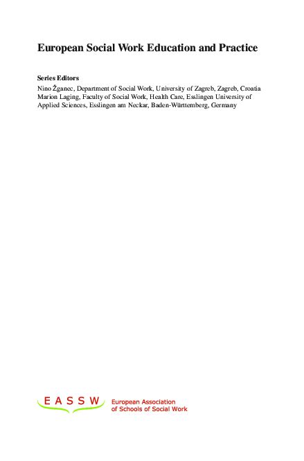 Pdf Social Work Education In Europe