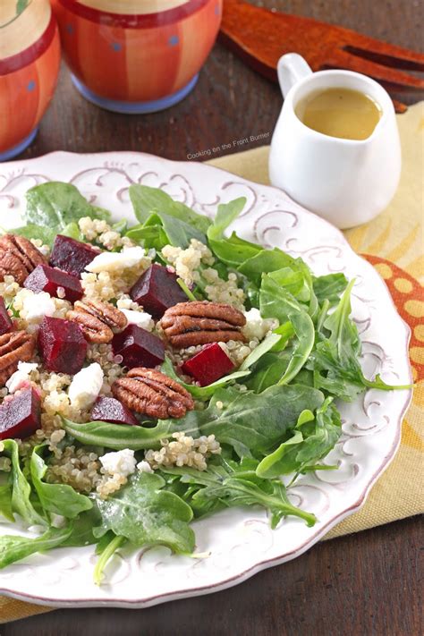 Roasted Beet Quinoa And Arugula Salad Cooking On The Front Burner