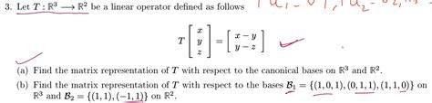 3 Let T R3 R2 Be A Linear Operator Defined As StudyX