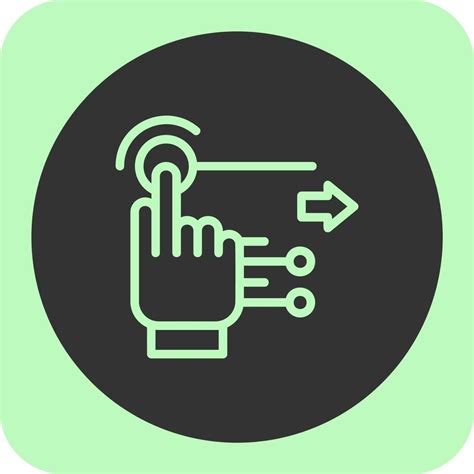 gesture recognition linear round icon 39494036 vector art at vecteezy