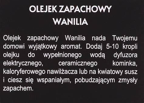 Pachnaca Szafa Oil Vanilla Essential Oil Makeup Uk