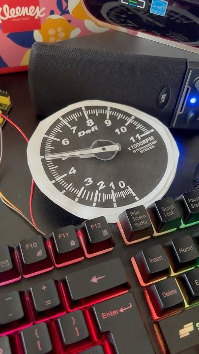 Homemade Tachometer Gauge 🔥 Shorts Car Homemade Tachometer Arduino