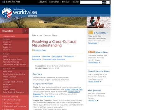 Resolving A Cross Cultural Misunderstanding Lesson Plan For 6th 12th Grade Lesson Planet